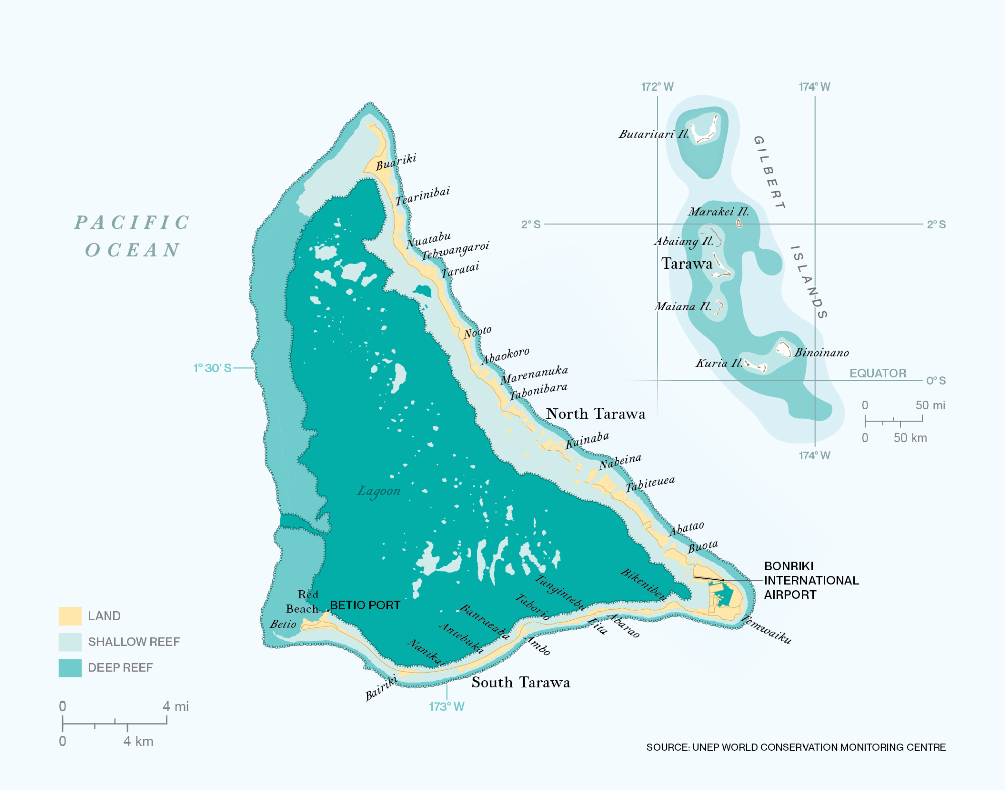 Tarawa Map - Cartografix
